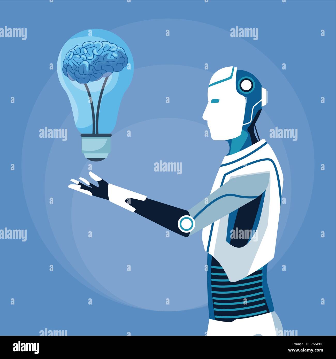 humanoid robot avatar Stock Vector Image & Art - Alamy