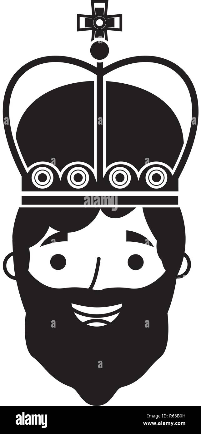 king man with crown character Stock Vector Image & Art - Alamy