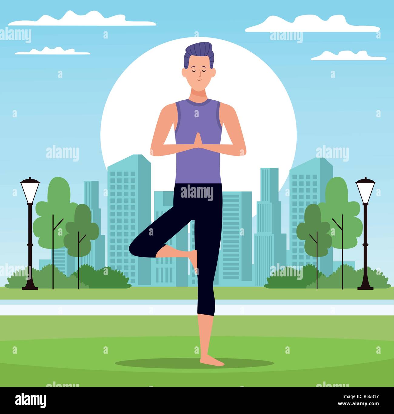 man yoga poses Stock Vector Image & Art - Alamy