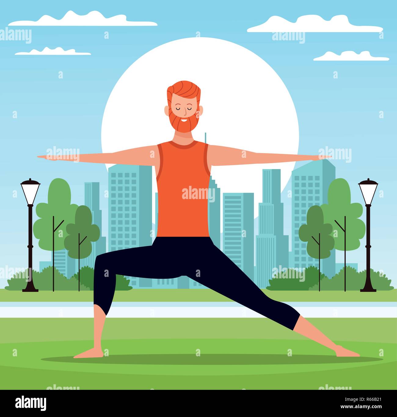 man yoga poses Stock Vector Image & Art - Alamy