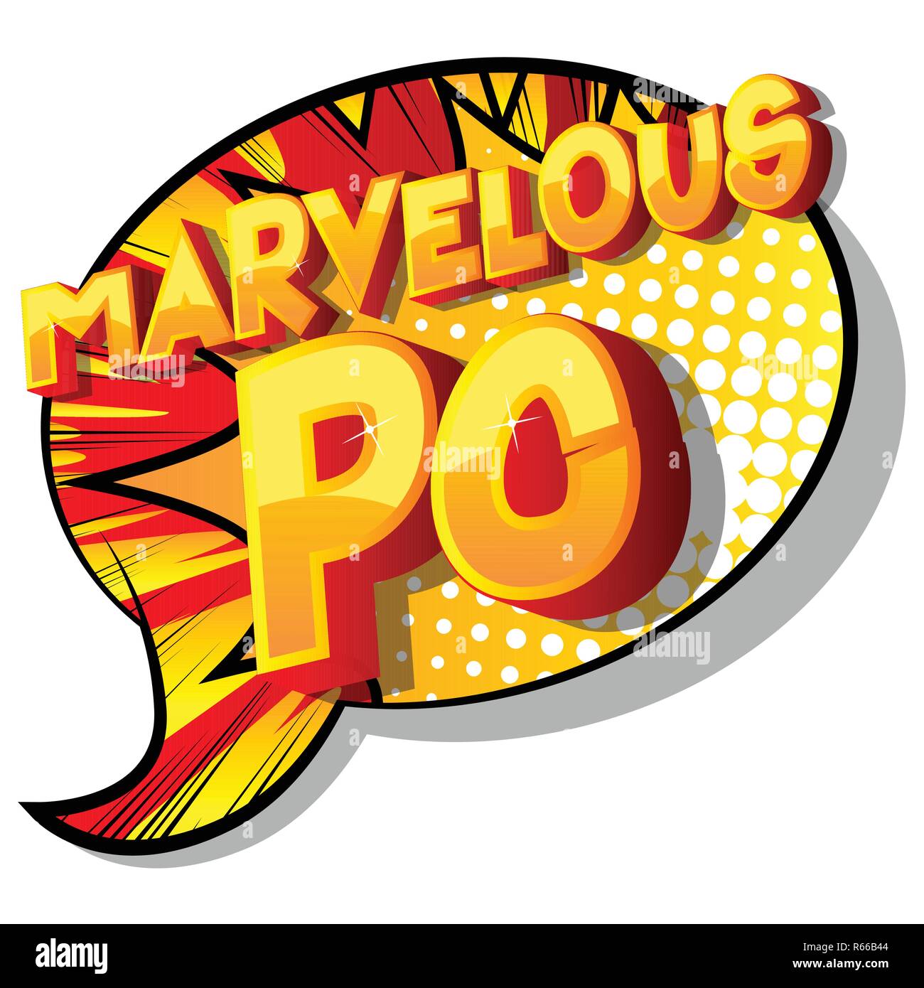 Marvelous PC (Acronym which stands for Personal Computer) - Vector ...