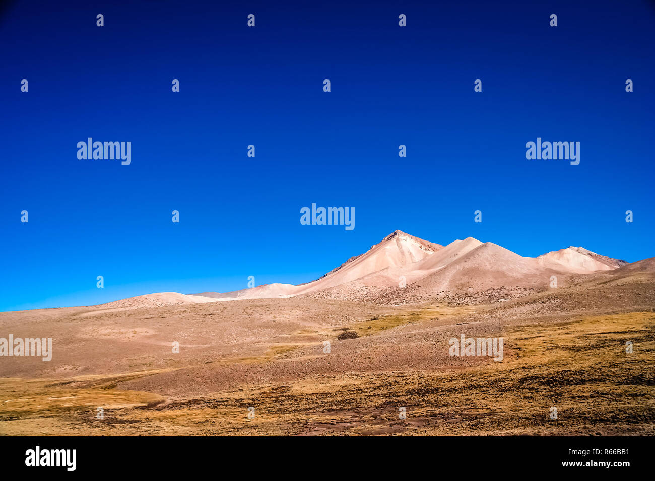 Dry and desolate landscape in bolivian Altiplano Stock Photo - Alamy