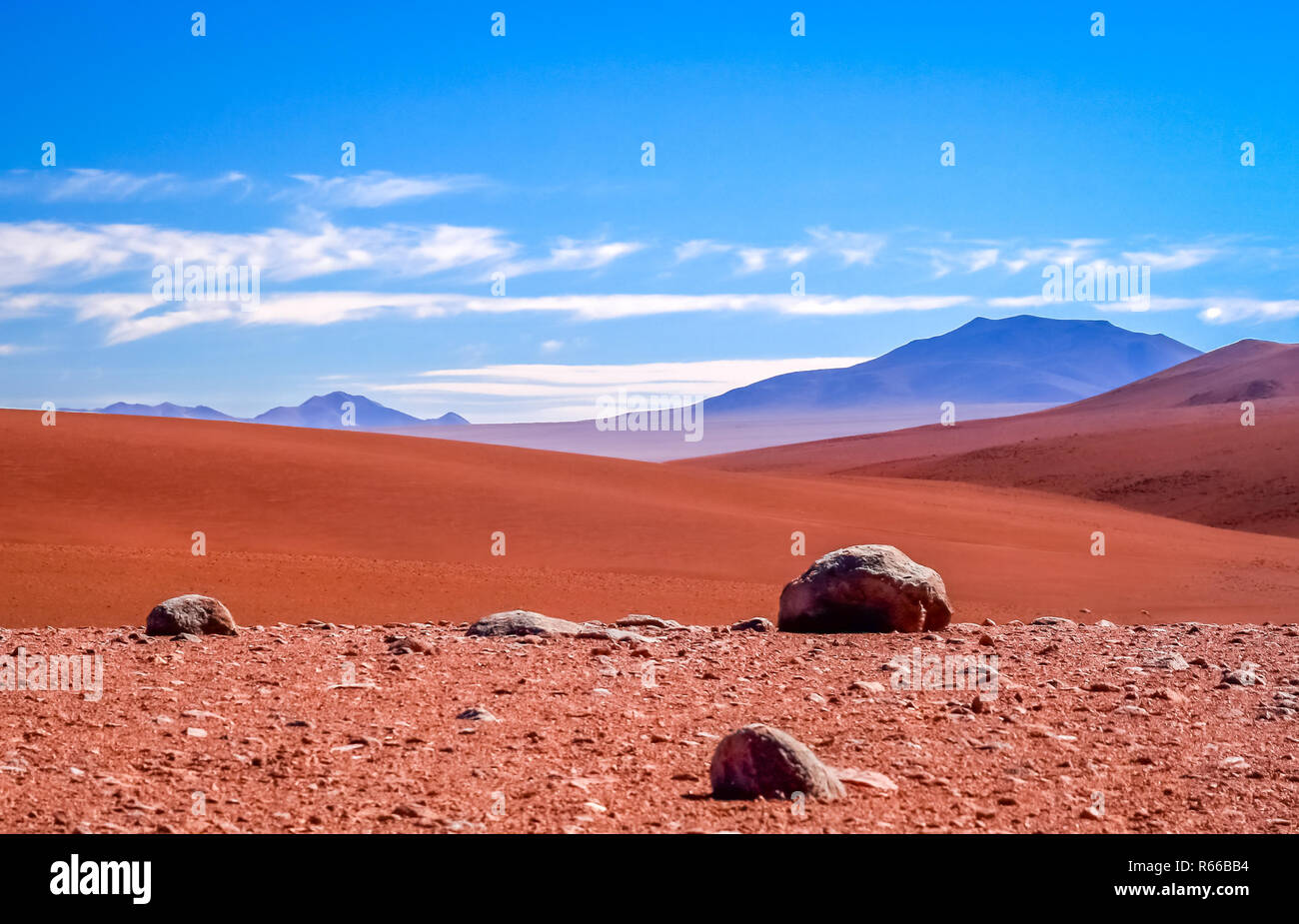 Dry and desolate landscape of Altiplano Stock Photo - Alamy
