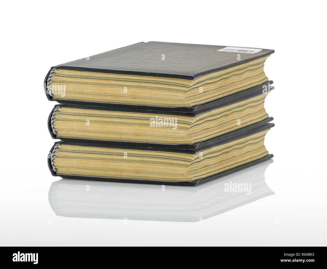 Closed black book with shadow on white background Stock Photo - Alamy