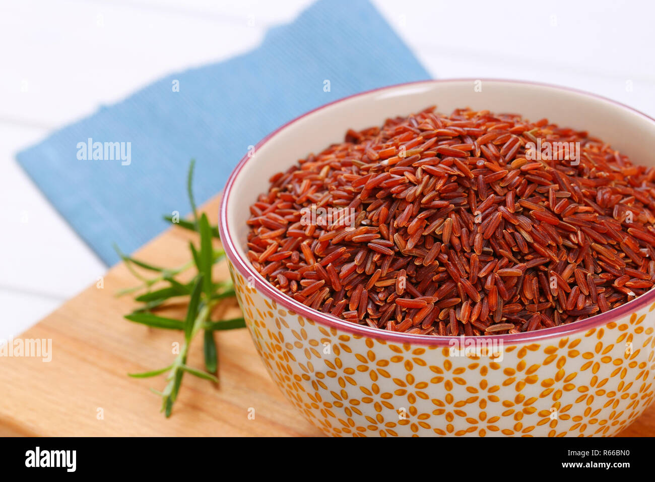 bowl of red rice Stock Photo - Alamy