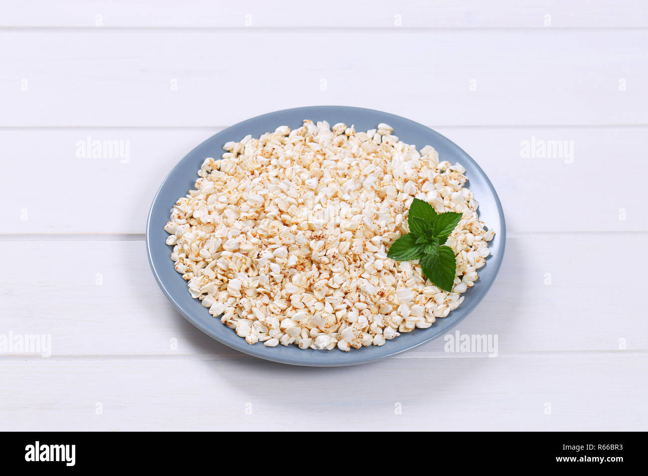 plate of puffed buckwheat Stock Photo - Alamy
