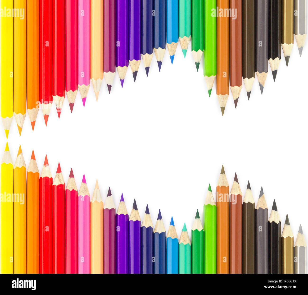 Multicolored pencil arrangement in bunch hi-res stock photography and images - Alamy