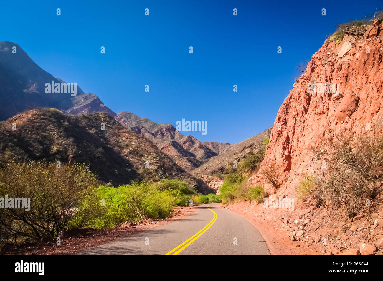 Mountain Road to Cafayate Stock Photo - Alamy