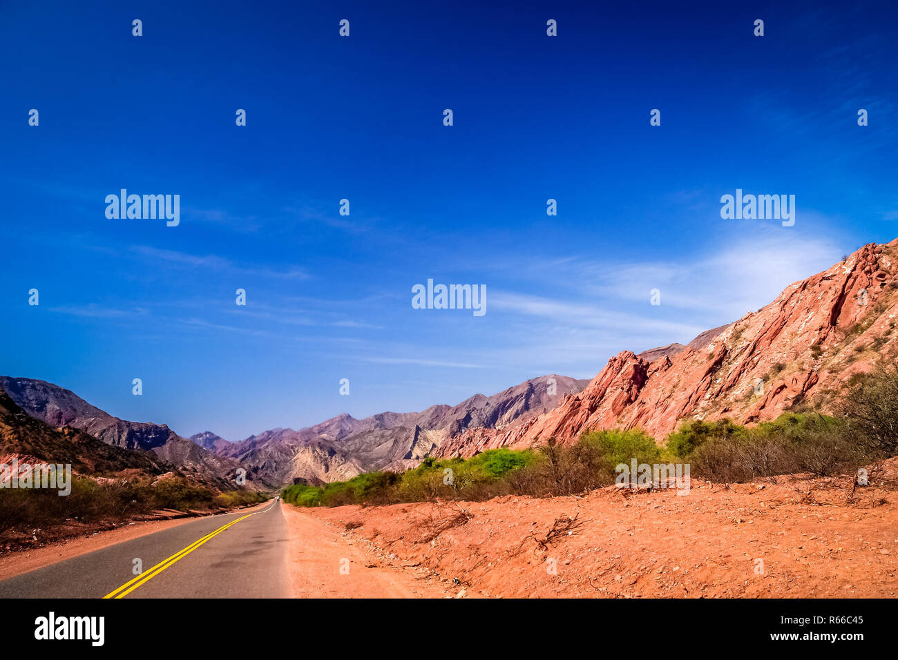 Mountain Road to Cafayate Stock Photo - Alamy