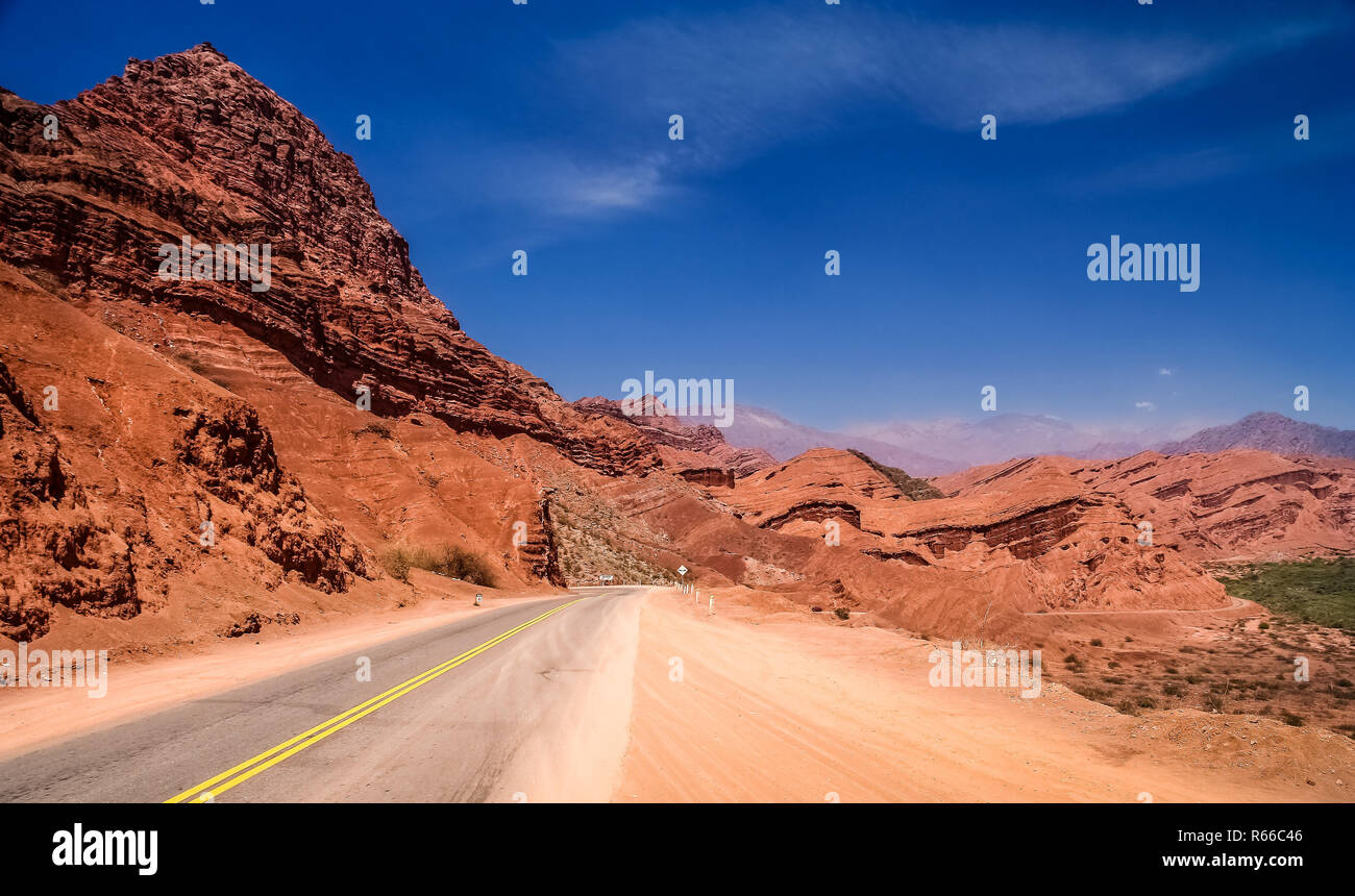 Mountain Road to Cafayate Stock Photo - Alamy