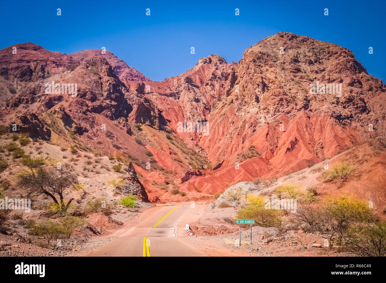 Mountain Road to Cafayate Stock Photo - Alamy