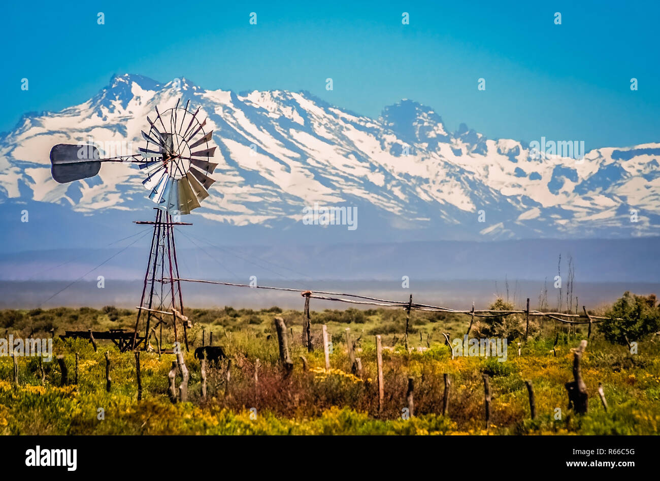 Old wind turbine Stock Photo - Alamy