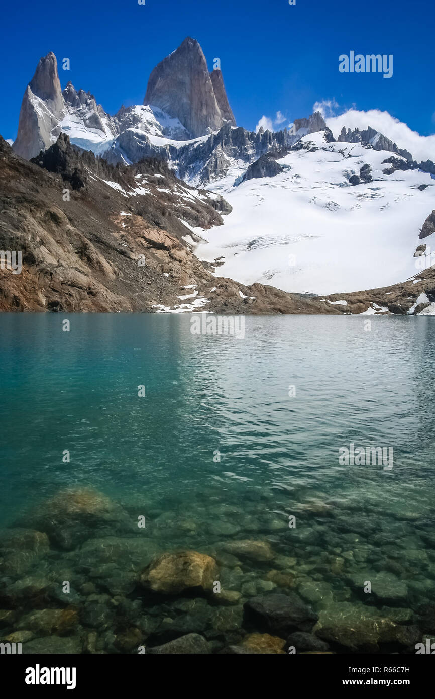 Fitz Roy lagoon Stock Photo - Alamy