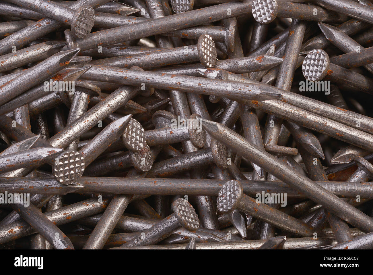background formed with metallic nails Stock Photo - Alamy