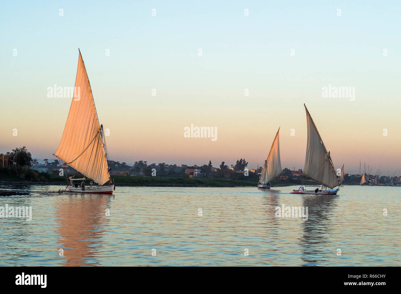 egypt - navigation on the nile Stock Photo - Alamy