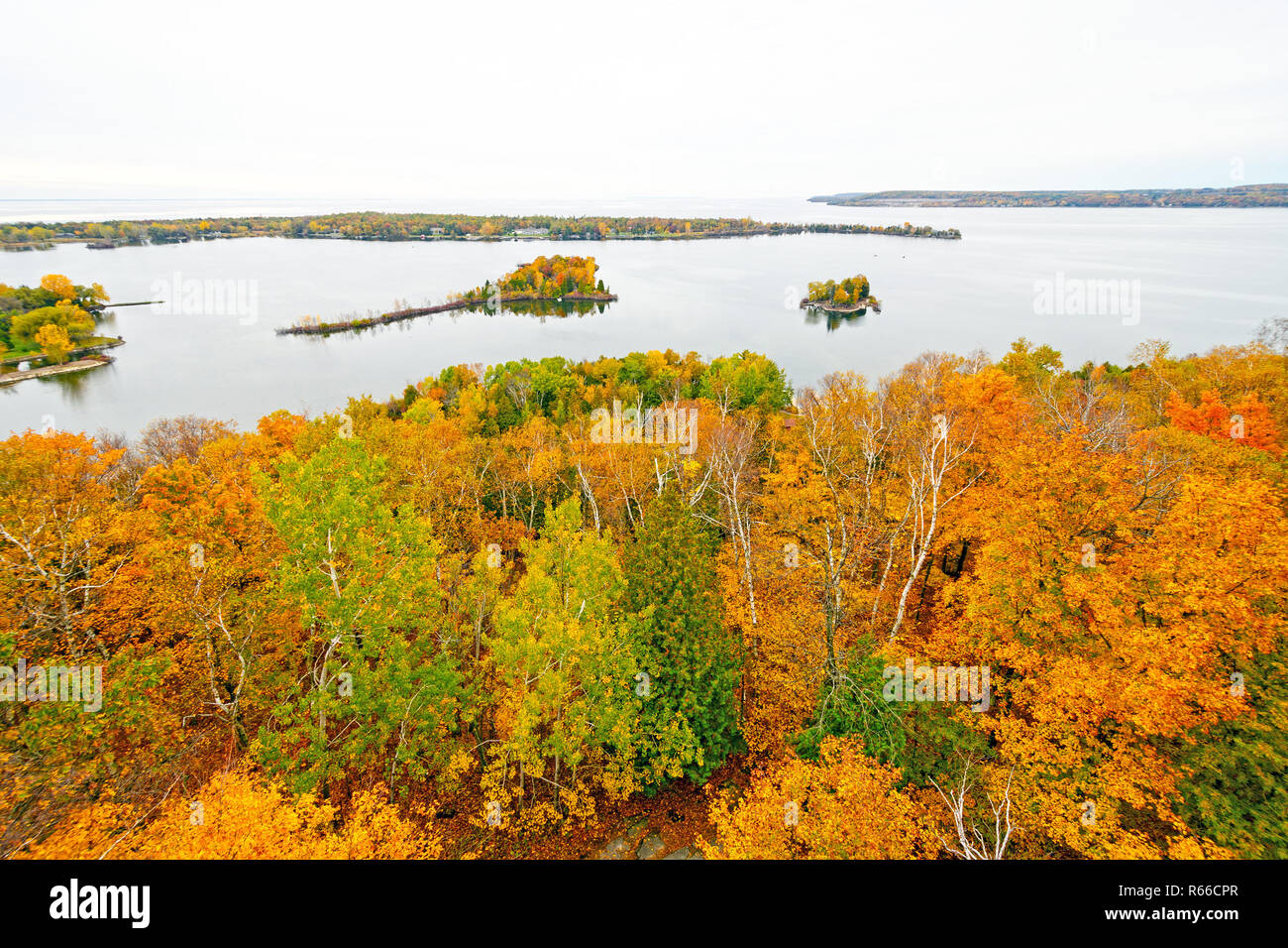 Quiet Harbor in the Fall Stock Photo - Alamy