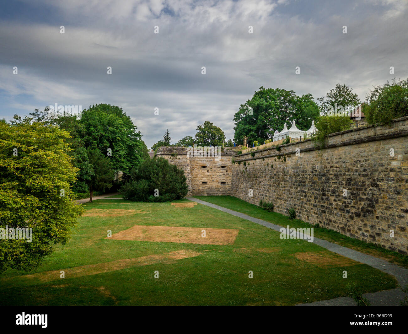 View of Forchheim old fortress town in Bavaria near Nuremberg Germany ...