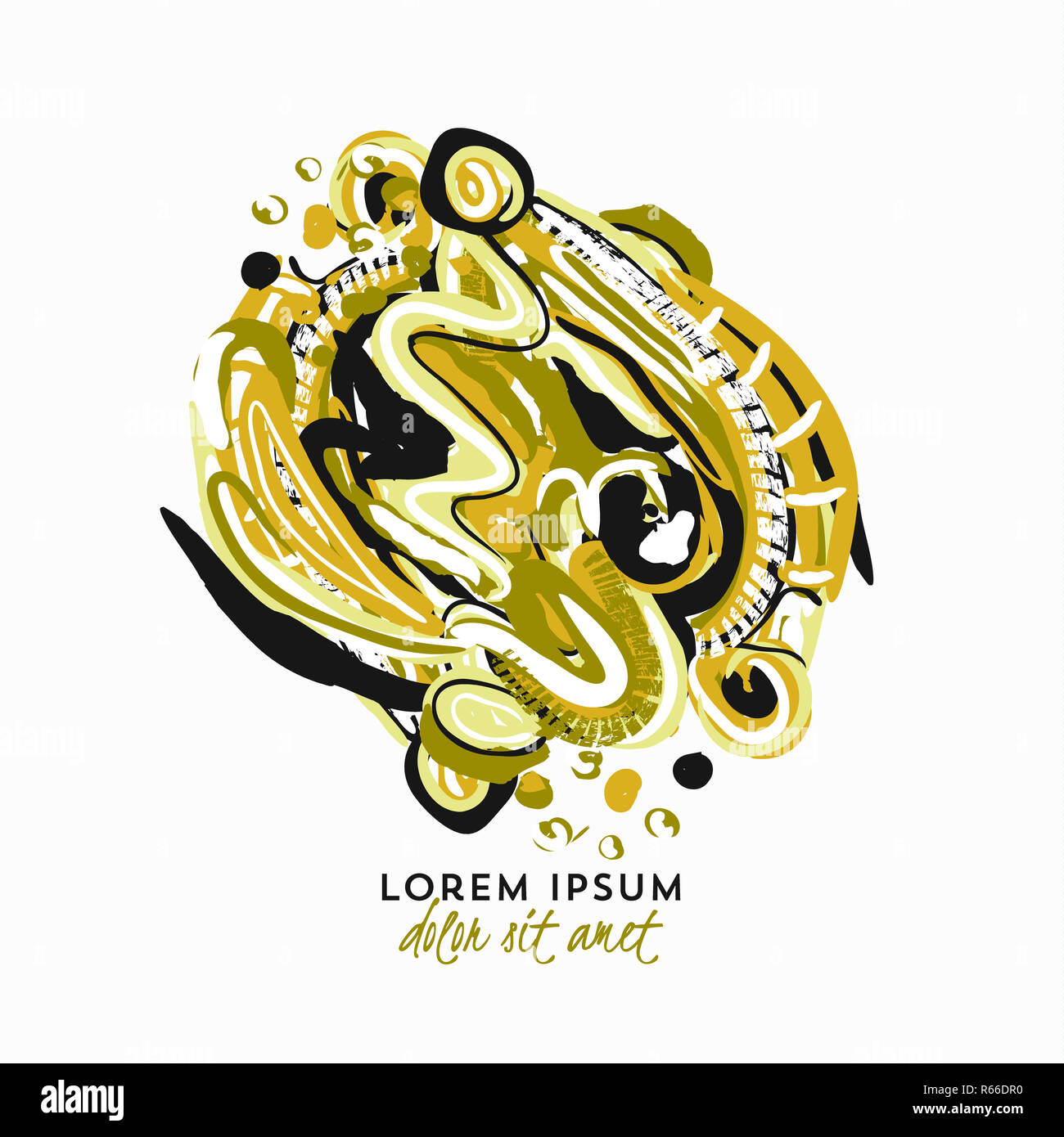 Creative abstract background. Art. Paint splash. Daub, stains, spots ...