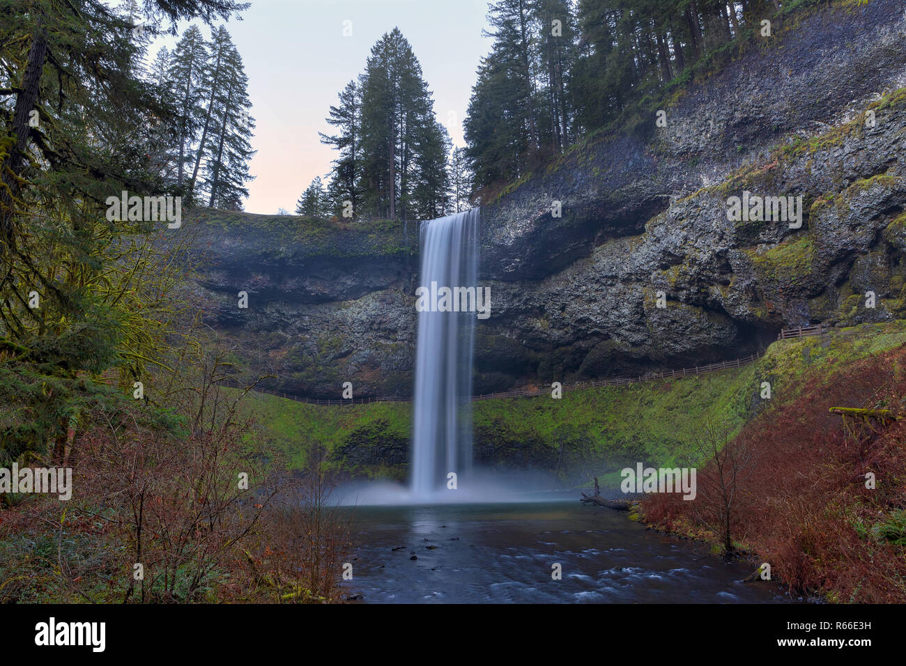 South Falls at Silver Falls State Park Stock Photo - Alamy