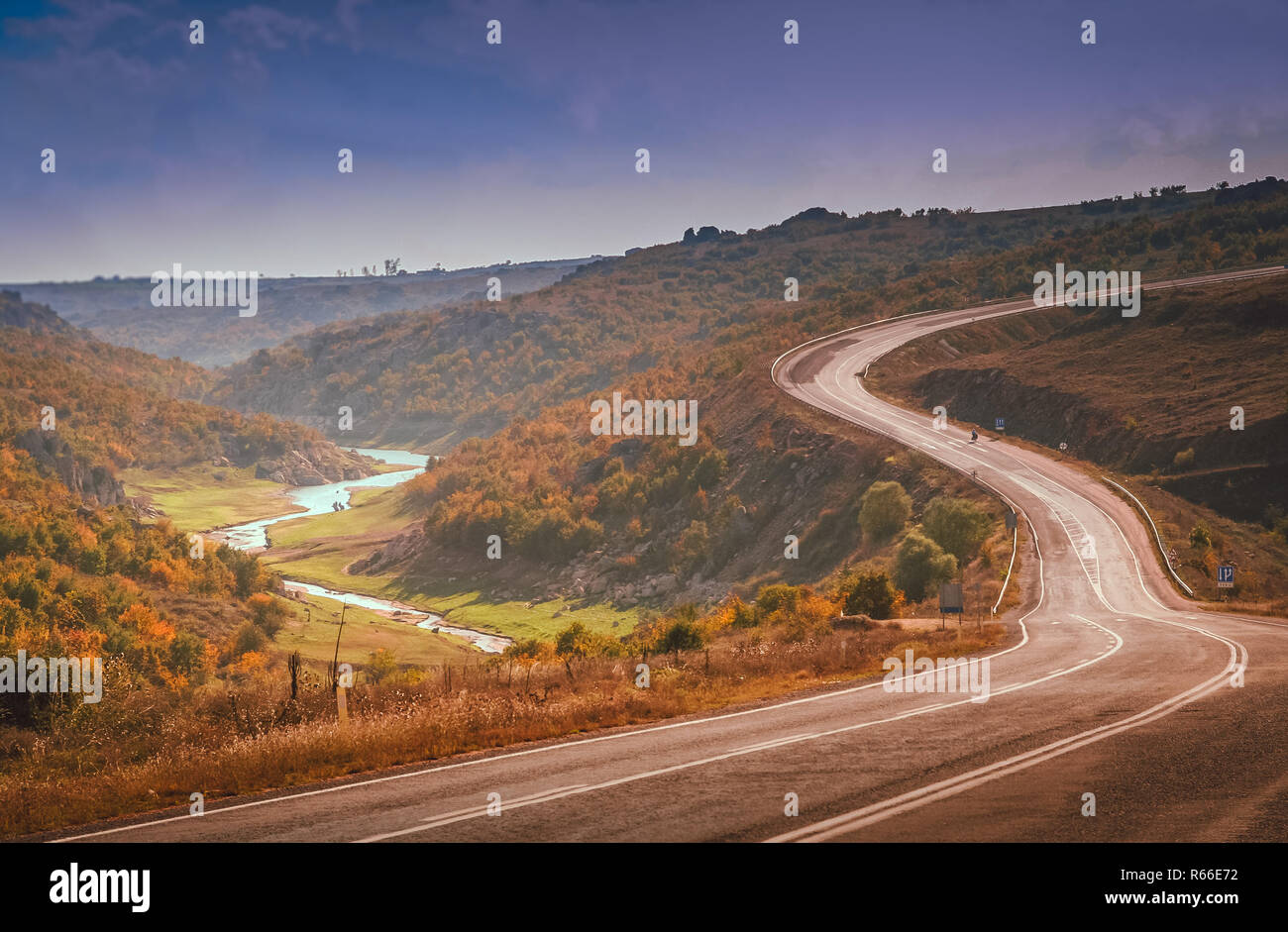 Winding mountain road Stock Photo - Alamy
