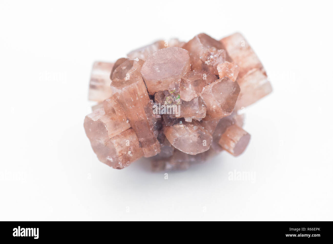 Cluster of twinned aragonite isolated over white Stock Photo - Alamy
