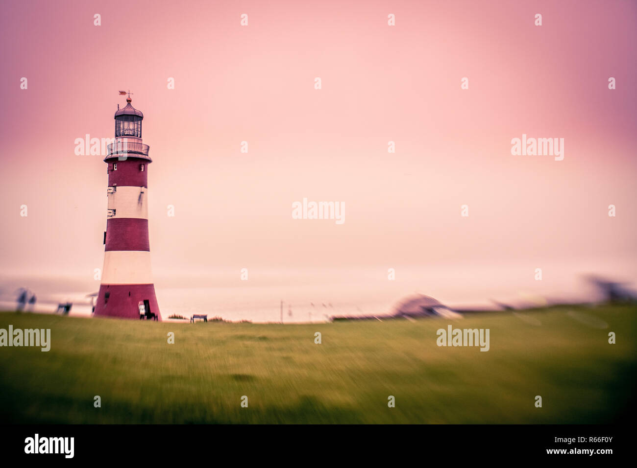 Plymouth lighthouse night hi-res stock photography and images - Alamy