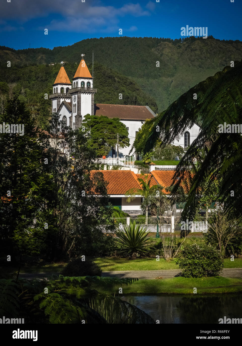 Bell tower in church Stock Photo - Alamy