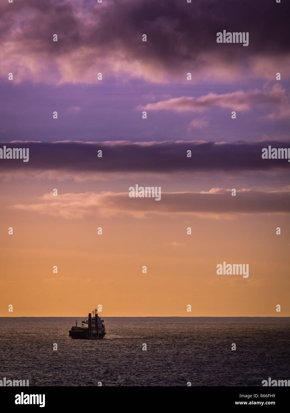 Ship on the ocean Stock Photo - Alamy
