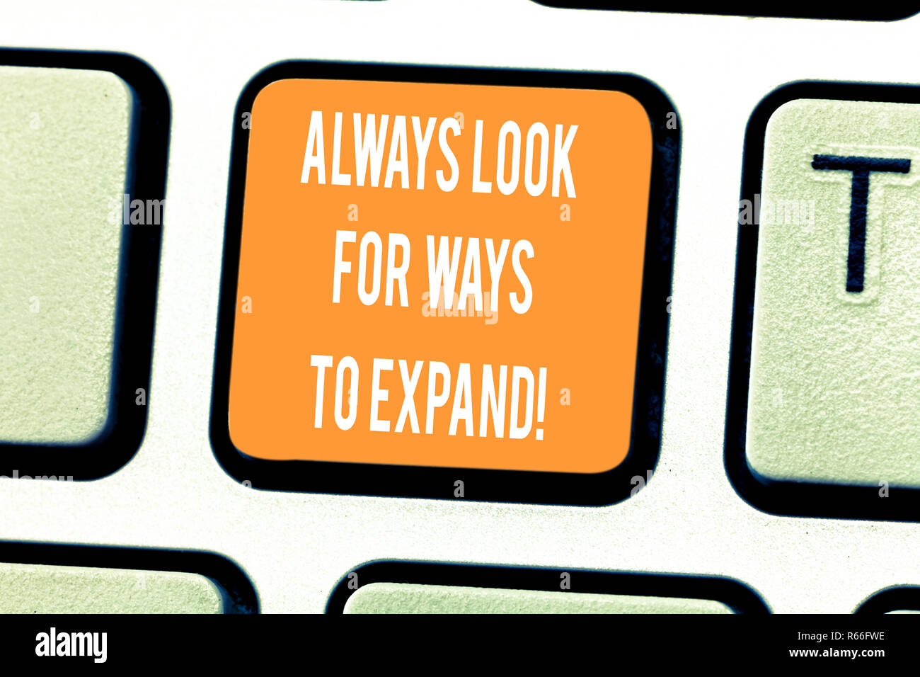 Handwriting text writing Always Look For Ways To Expand. Concept ...