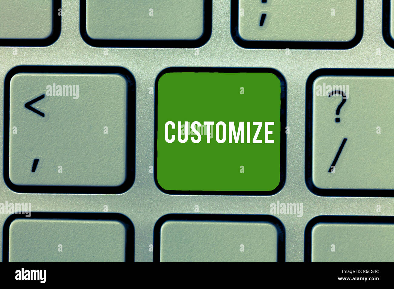 Conceptual hand writing showing Customize. Business photo showcasing ...