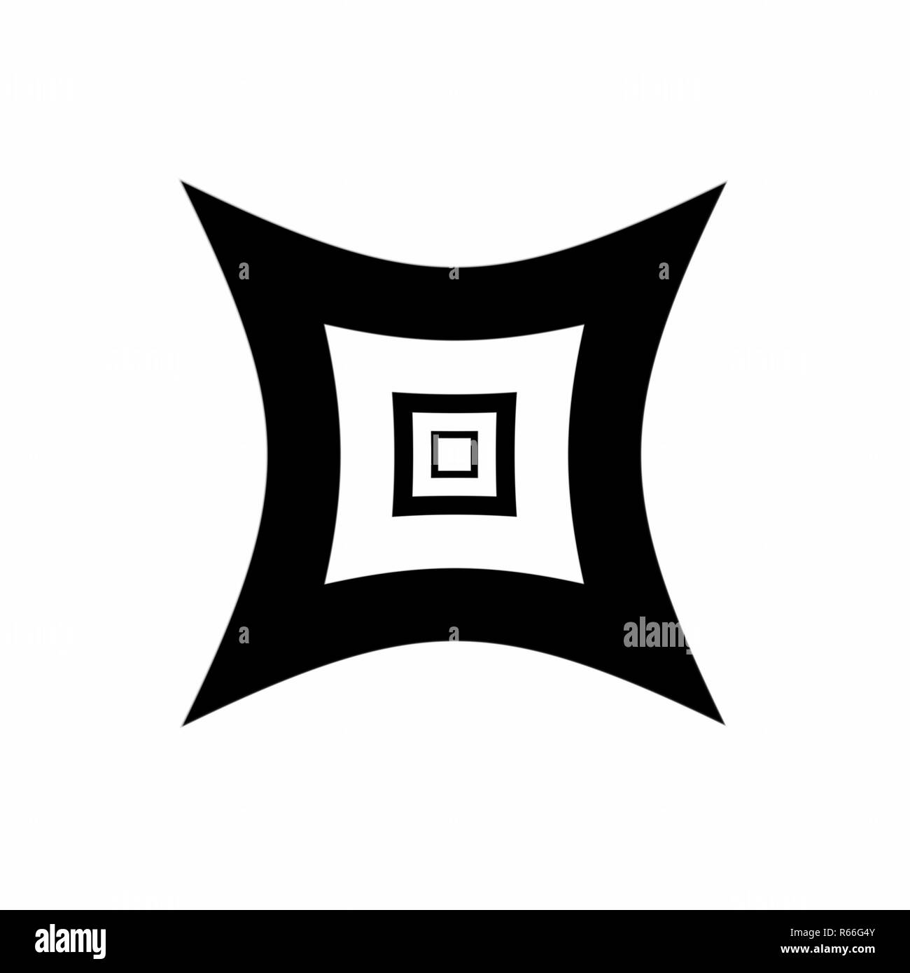 Square pattern black shapes Cut Out Stock Images & Pictures - Alamy