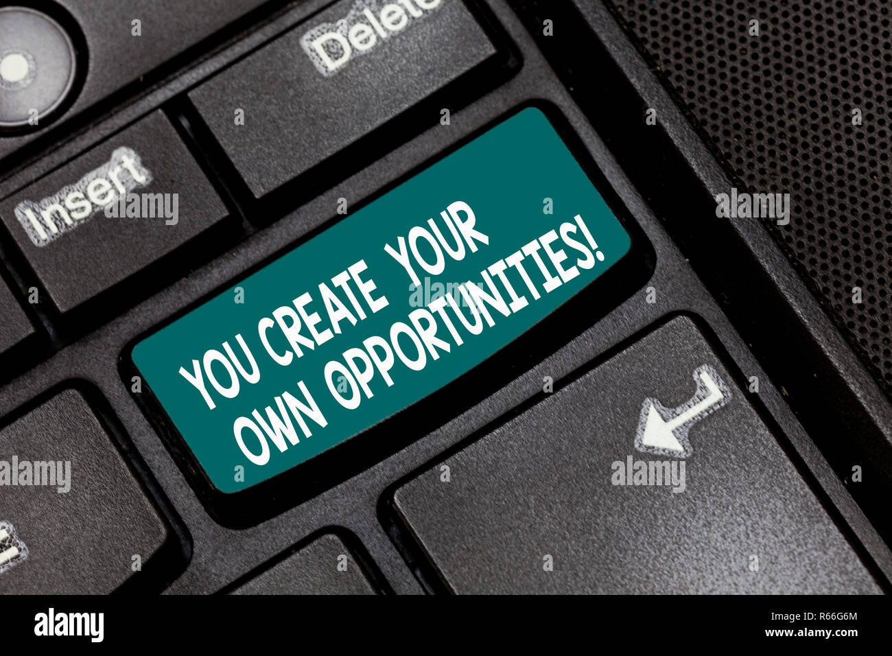 Conceptual hand writing showing You Create Your Own Opportunities ...