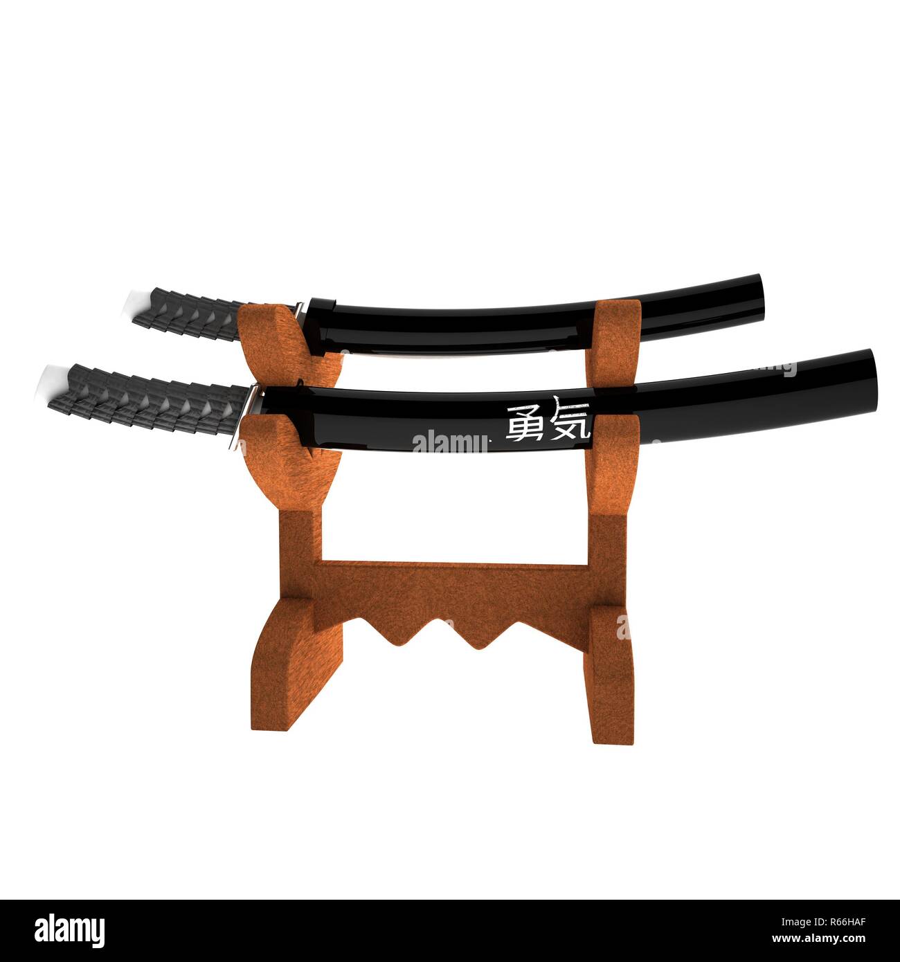 Wakizashi sword Cut Out Stock Images & Pictures - Alamy