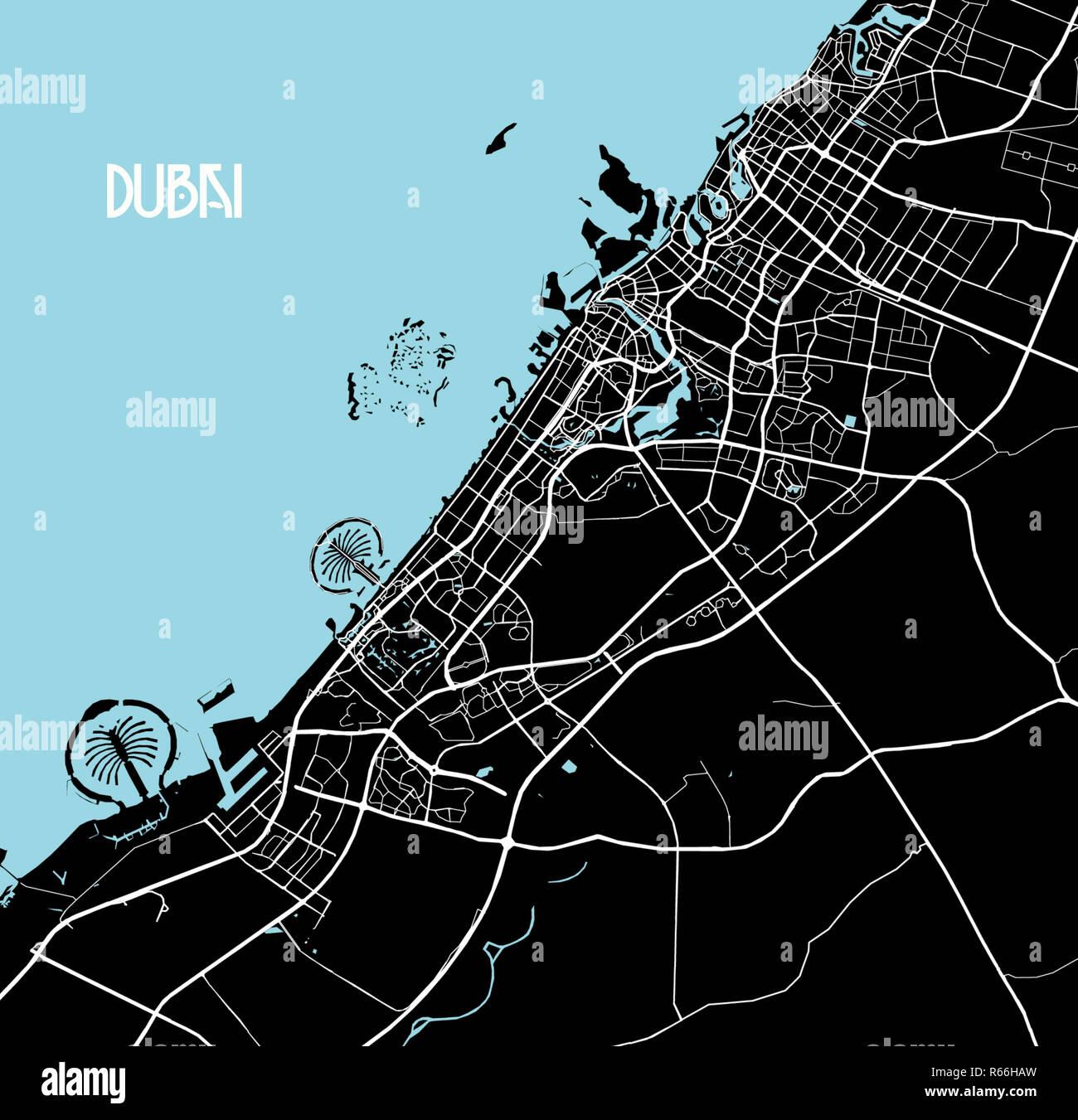 Map of dubai hi-res stock photography and images - Alamy