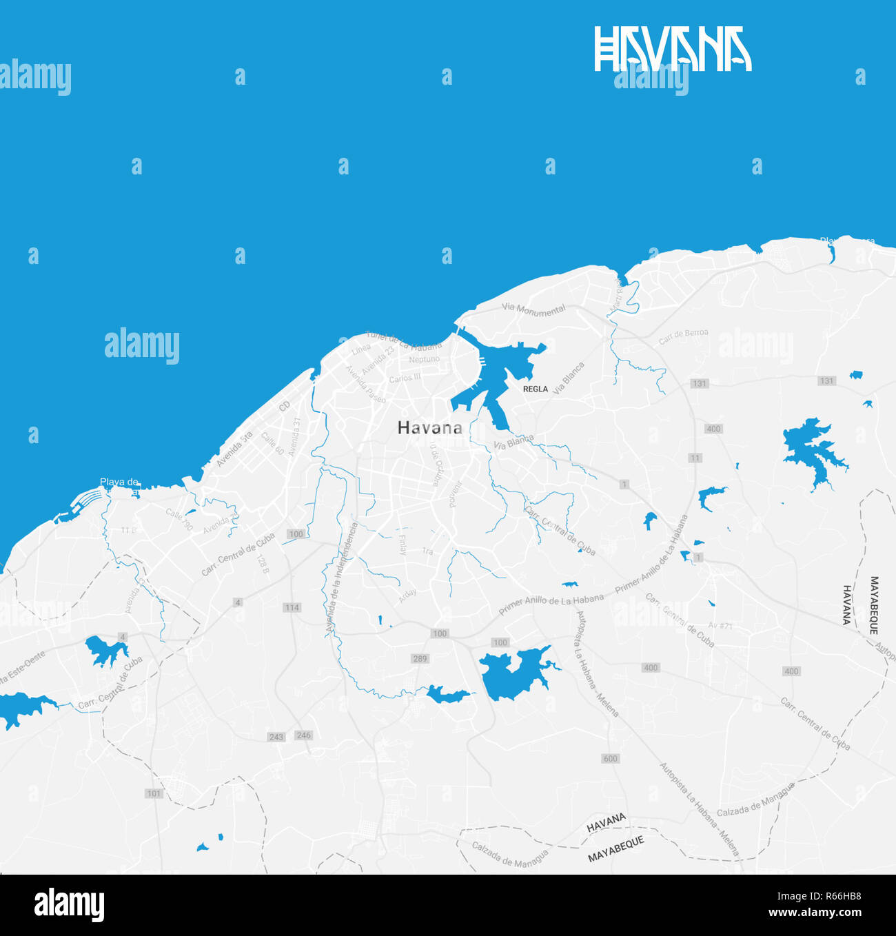 Map of cuba havana hi-res stock photography and images - Alamy