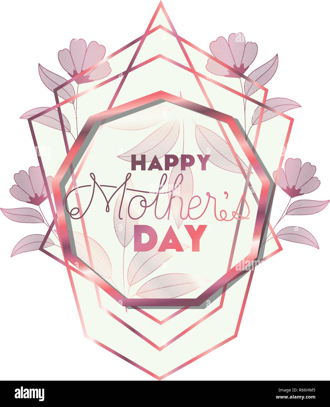 Happy mothers day delicate Stock Vector Images - Alamy