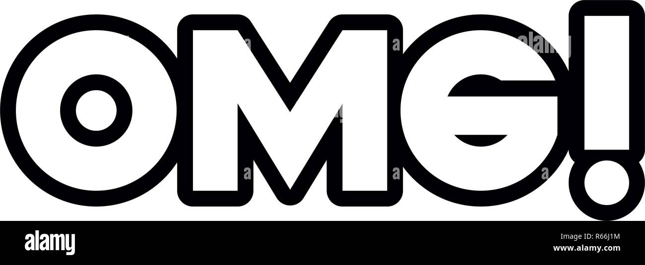 omg comic words isolated icon Stock Vector Image & Art - Alamy