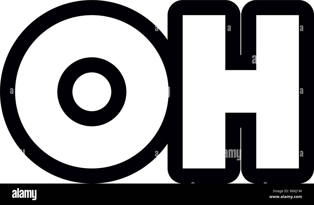 oh comic words isolated icon Stock Vector Image & Art - Alamy