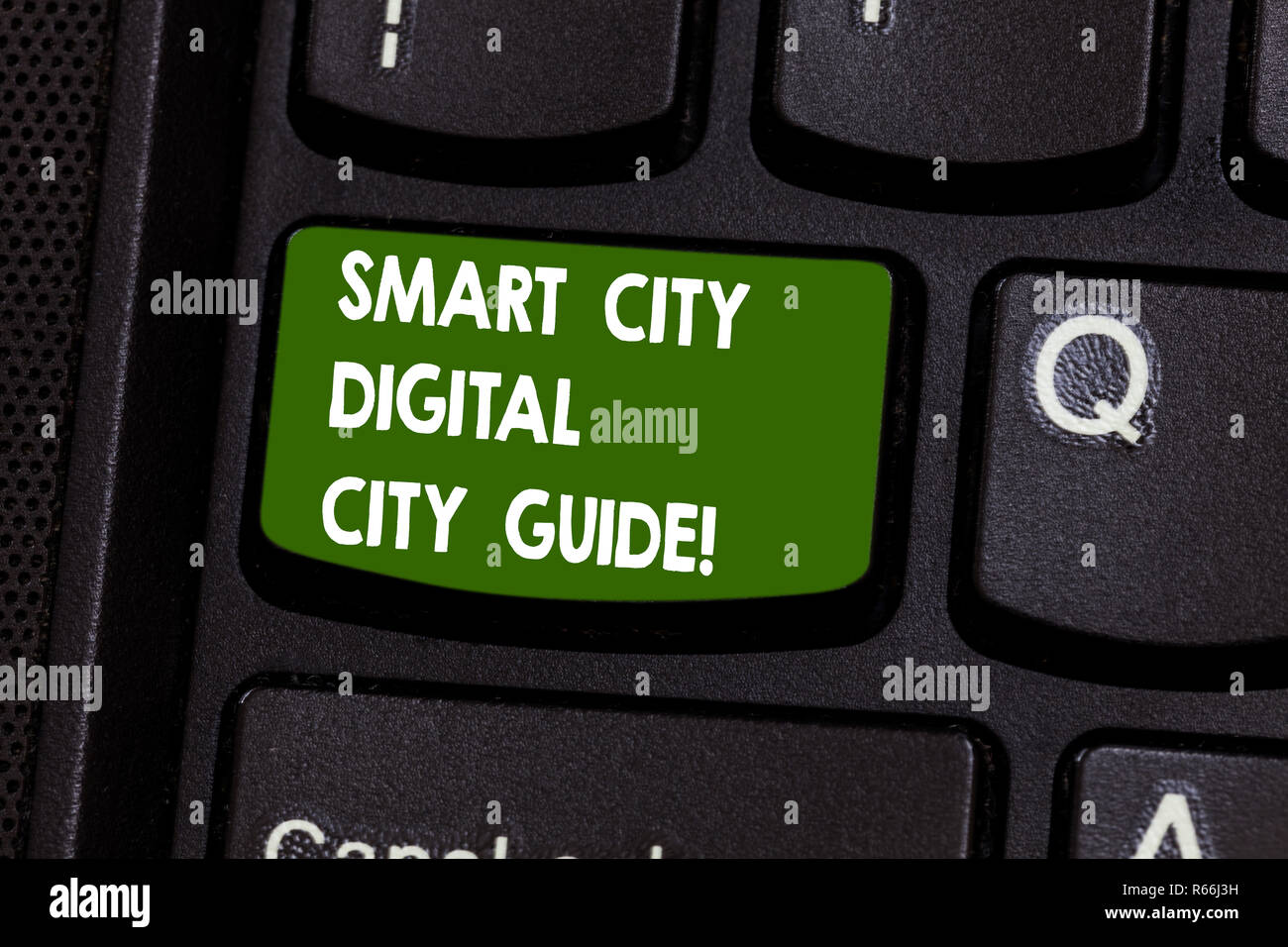 Handwriting text writing Smart City Digital City Guide. Concept meaning ...