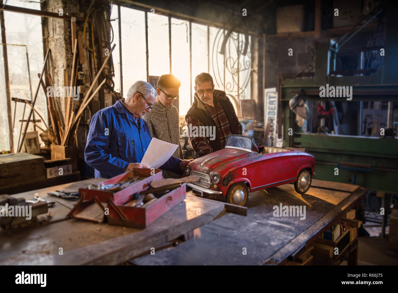 Three generations of men hi-res stock photography and images - Alamy