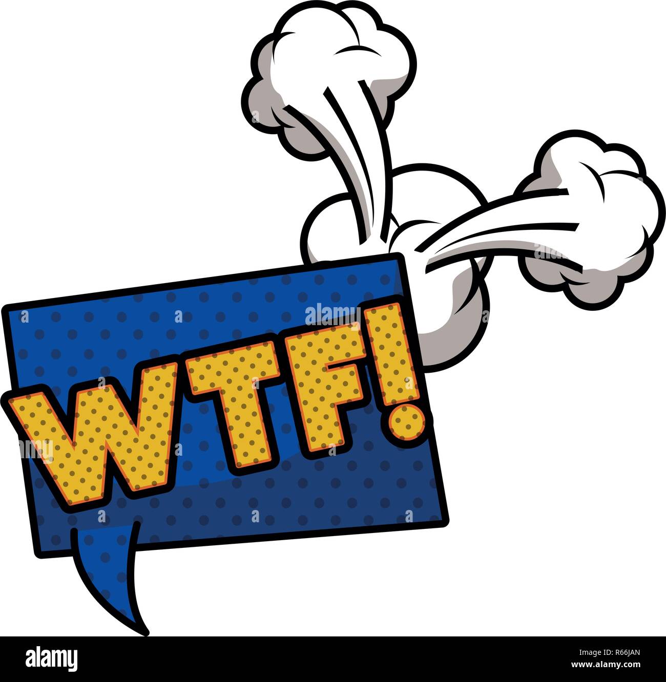 wtf comic words in speech bubble isolated icon Stock Vector Image & Art ...