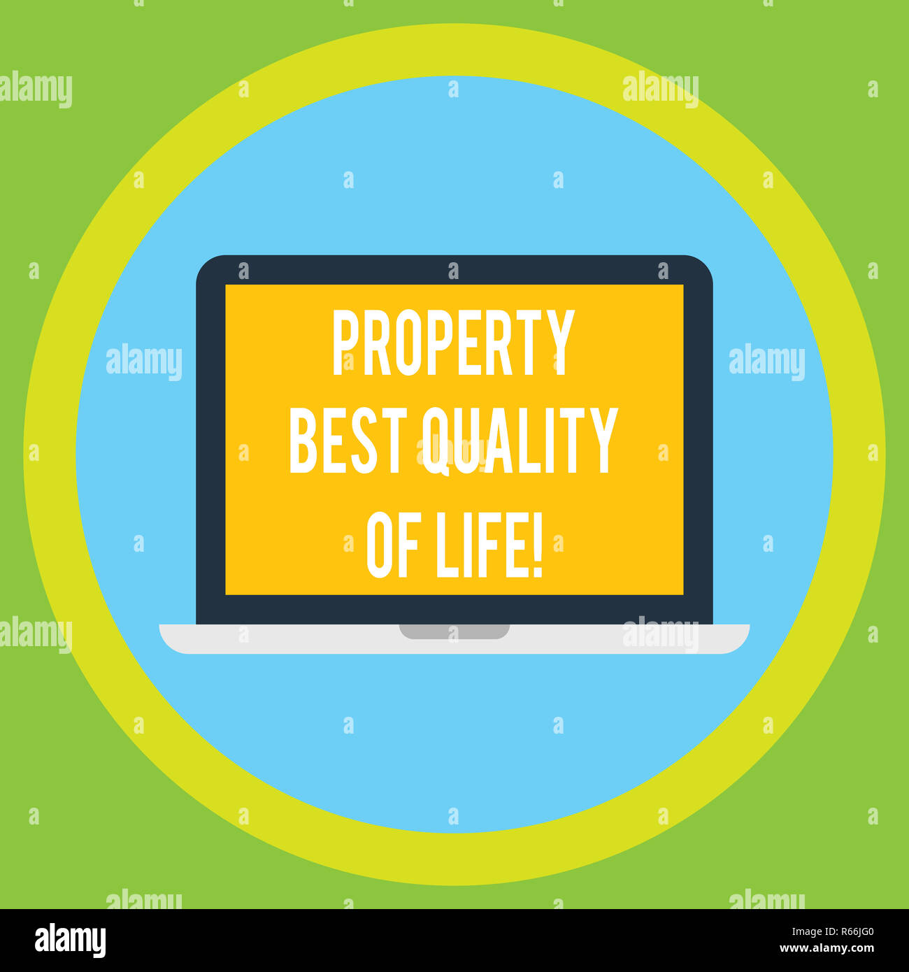 Handwriting text Property Best Quality Of Life. Concept meaning ...