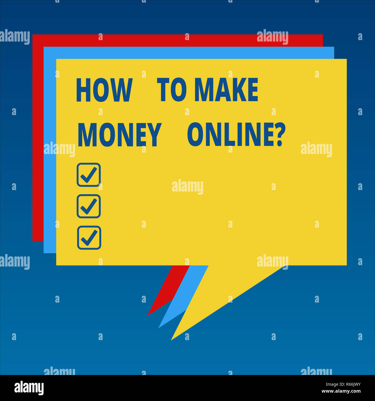 Handwriting text How To Make Money Onlinequestion. Concept meaning ...