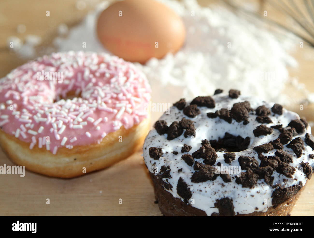 Fresh home baked donuts Stock Photo - Alamy