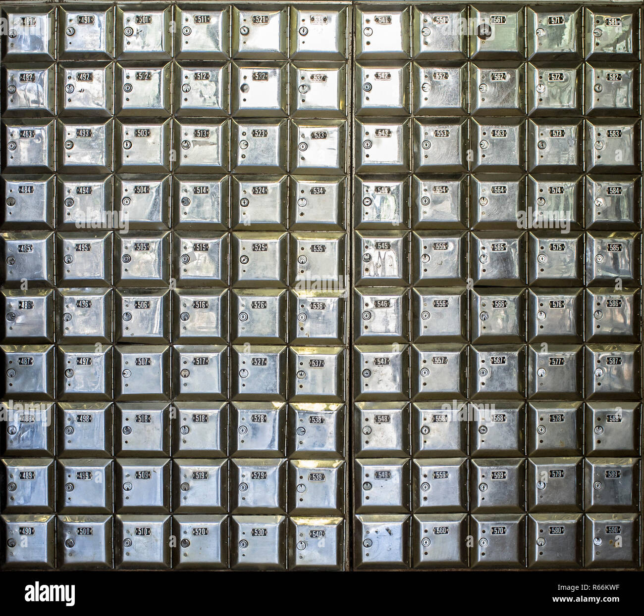 Wall full many post hi-res stock photography and images - Alamy