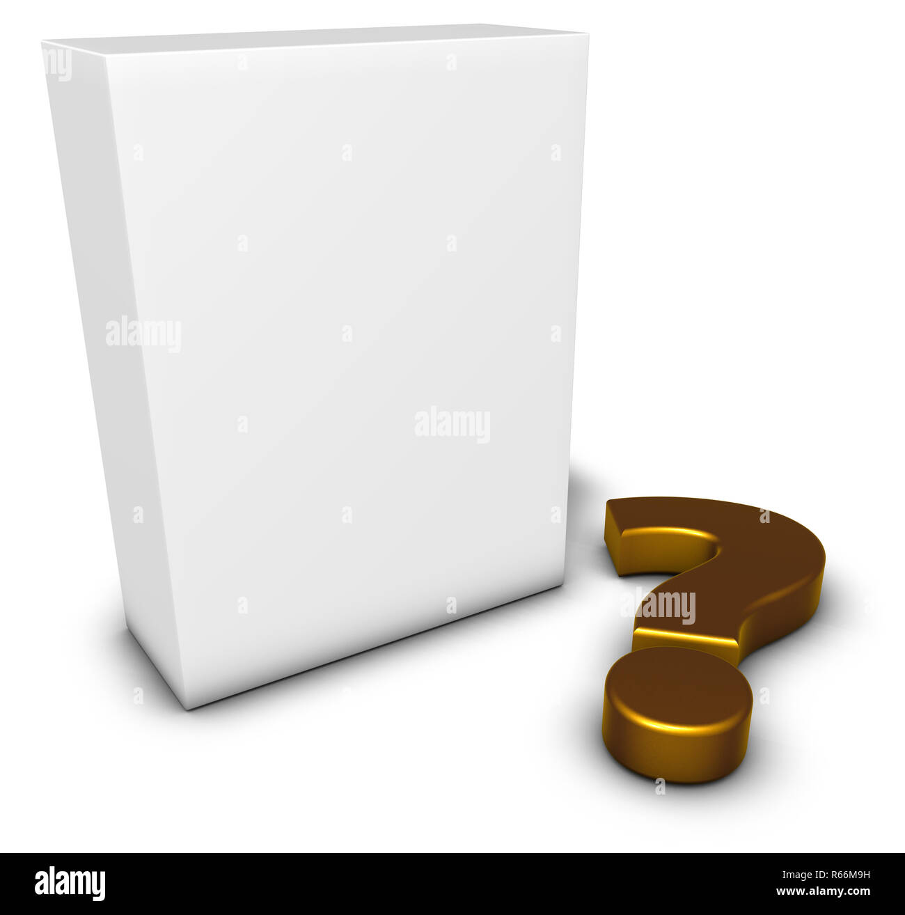 question mark and box Stock Photo - Alamy