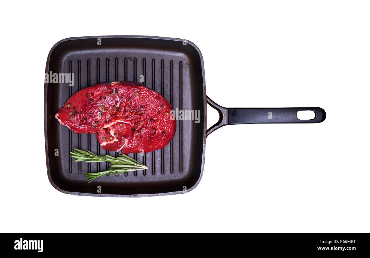 Frying pan spices on Cut Out Stock Images & Pictures - Alamy