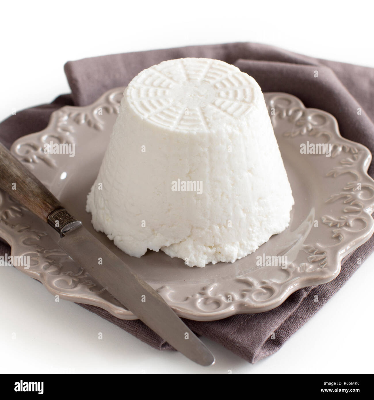 Italian ricotta cheese Stock Photo - Alamy
