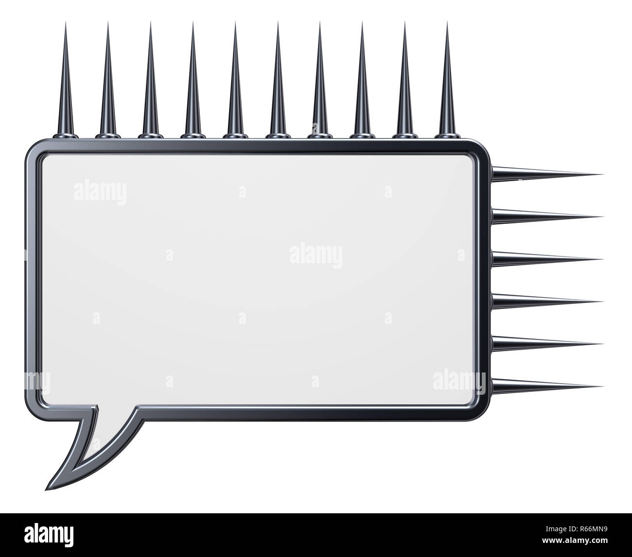 speech bubble with spikes Stock Photo - Alamy
