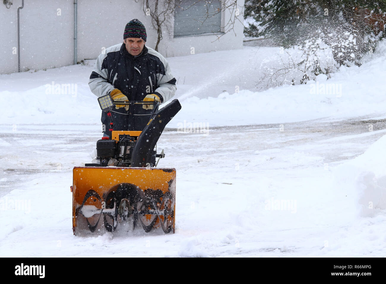 Snowblower track hi-res stock photography and images - Alamy